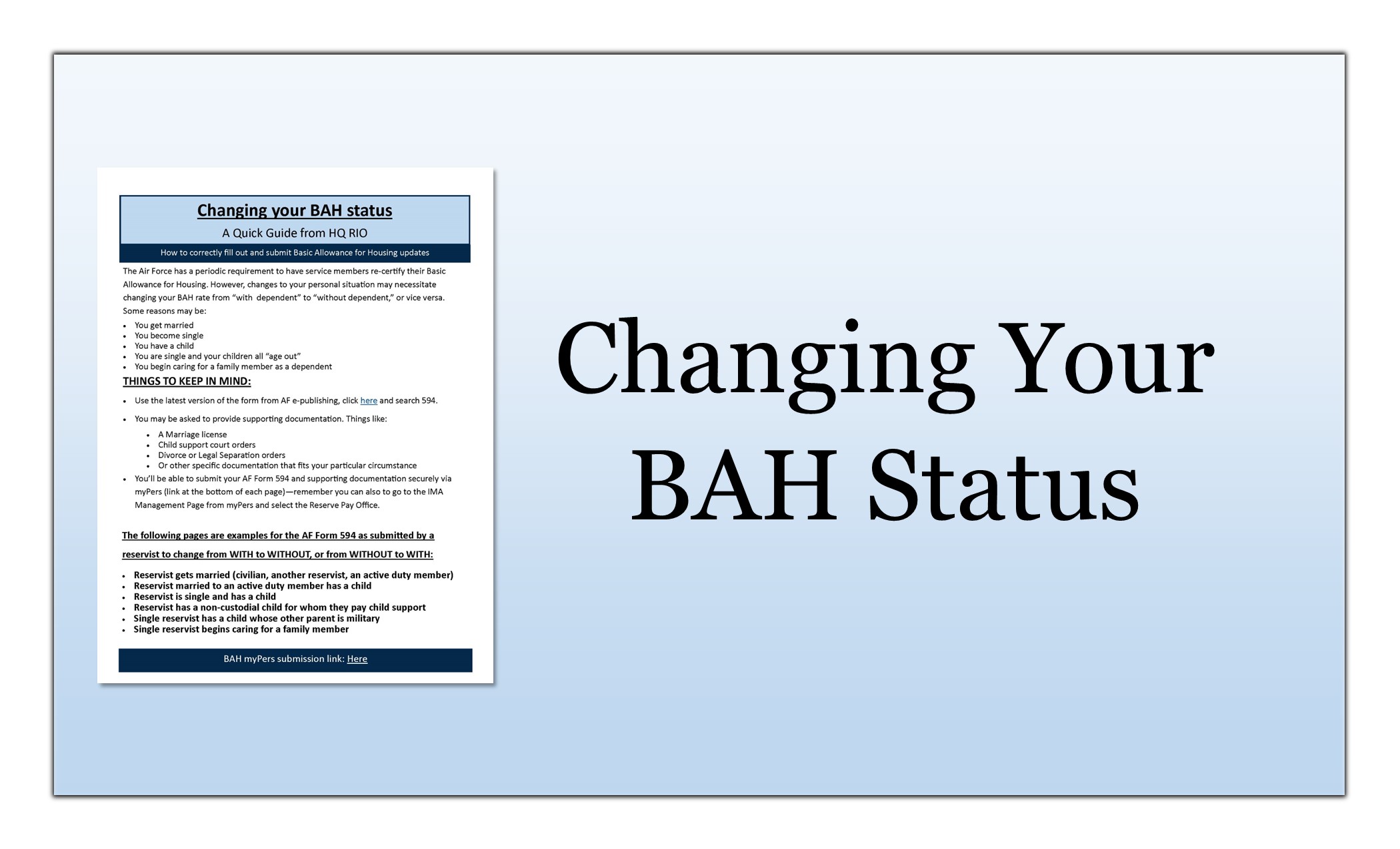 Headquarters RIO > Quick Guides