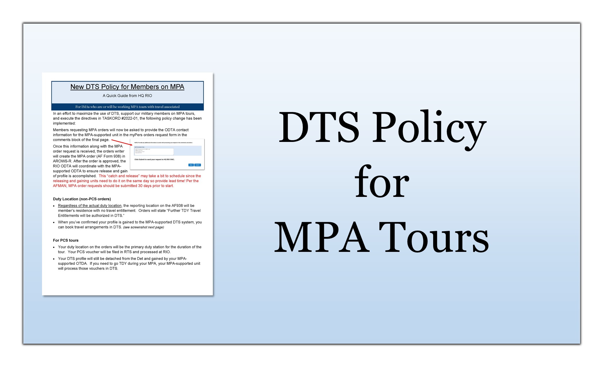 Headquarters RIO > Quick Guides